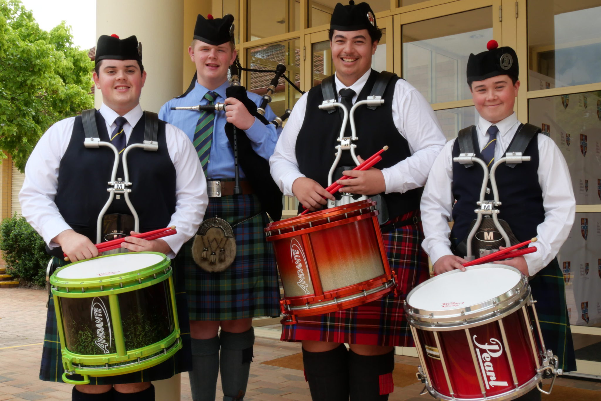 Scots Pipe Band drummers and piper thrive on world stage | The Scottish ...
