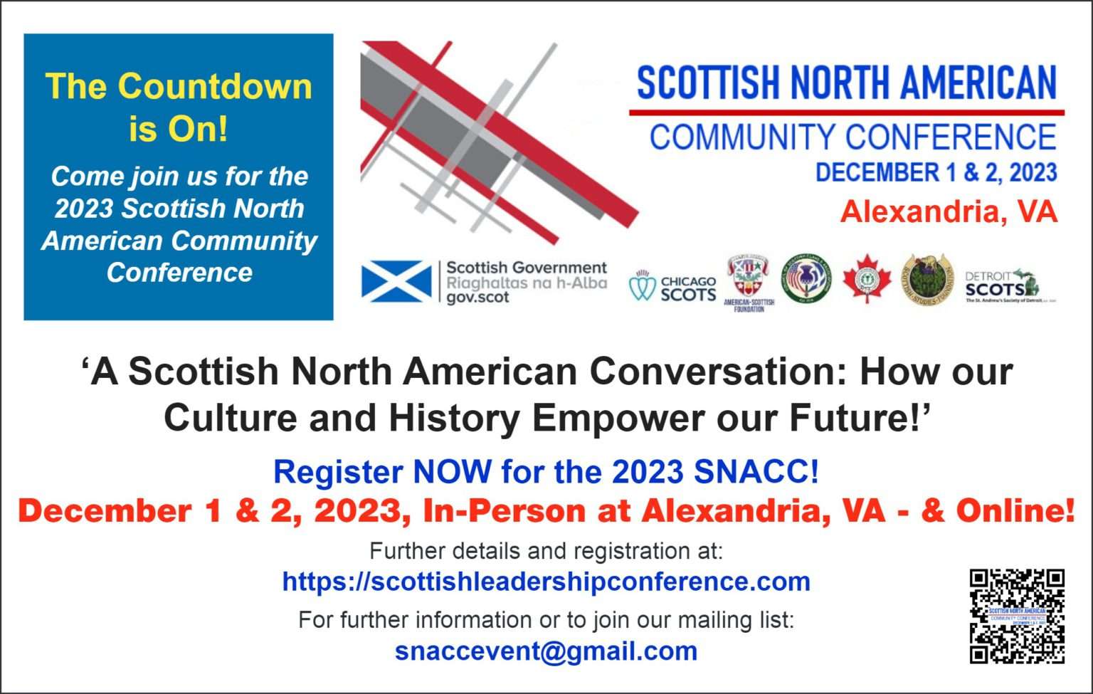The Scottish North America Community Conference -‘How our history and ...