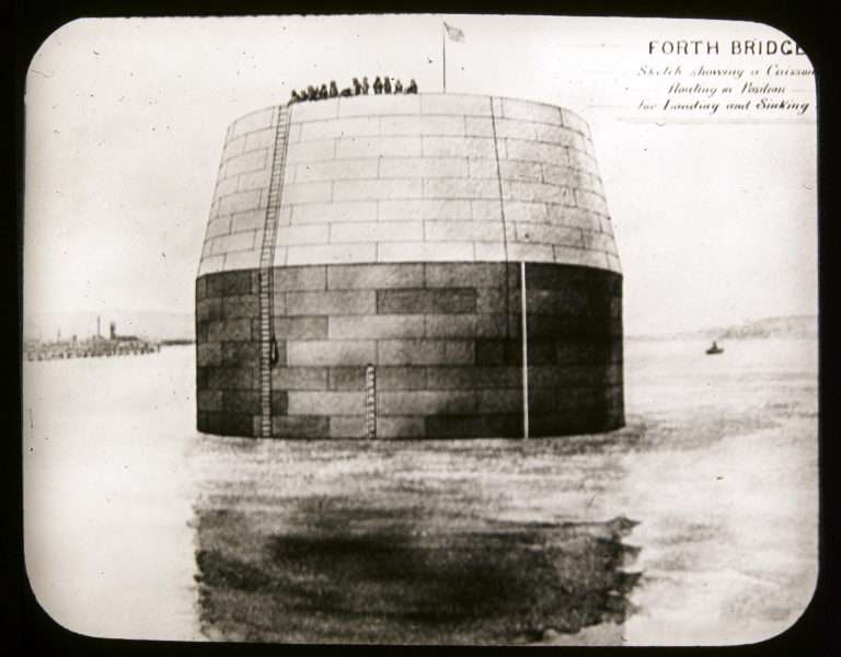 Forth Bridge, floating caisson | The Scottish Banner