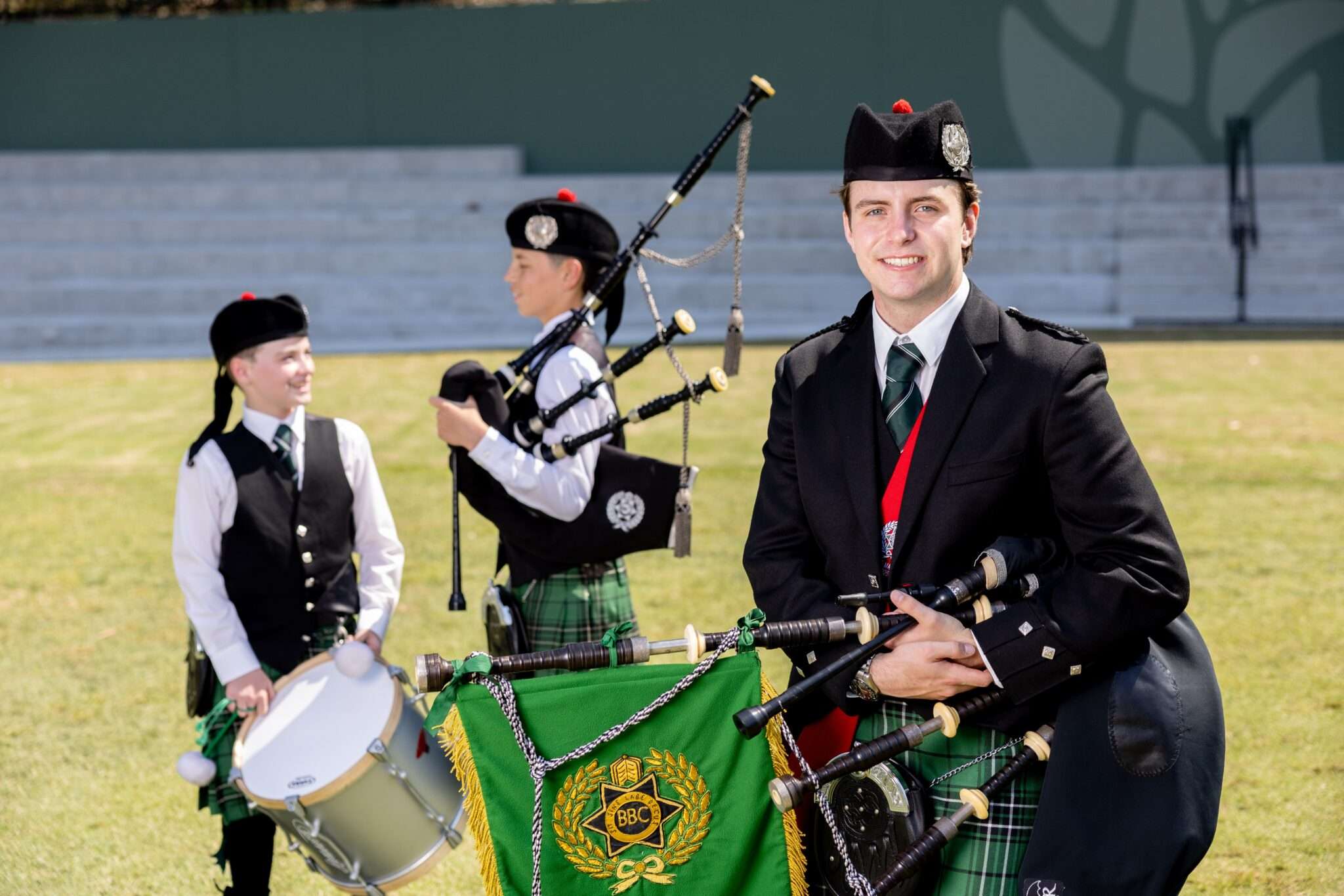Brisbane Boys College Pipe Major, grade 12 student, 18 year old ...