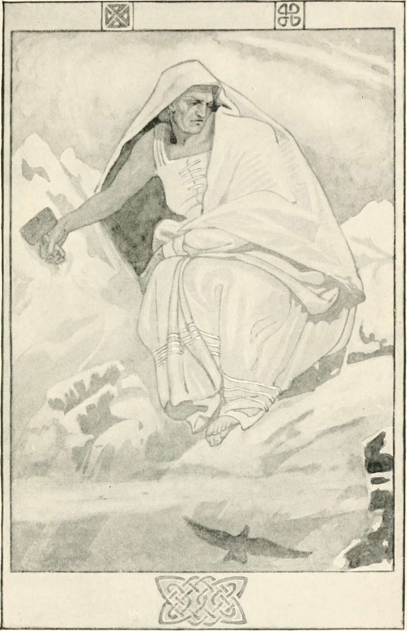 The Cailleach, depicted in Donald Alexander Mackenzie’s ‘Wonder tales ...